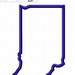 State of Indiana Applique Machine Embroidery Design - 4 Sizes - Instant ...