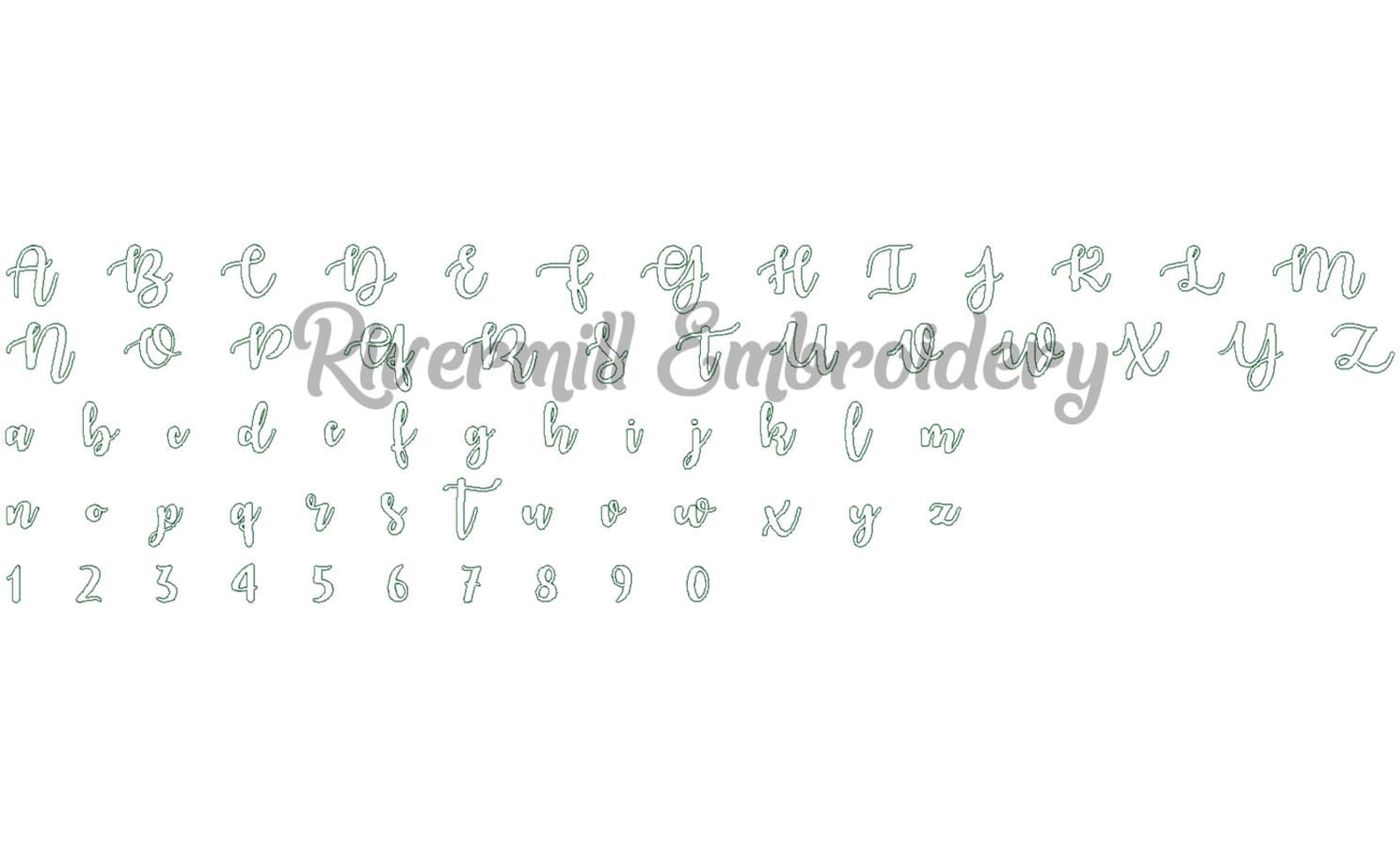 Summer Raggy Script Applique Machine Embroidery Font Alphabet - Etsy