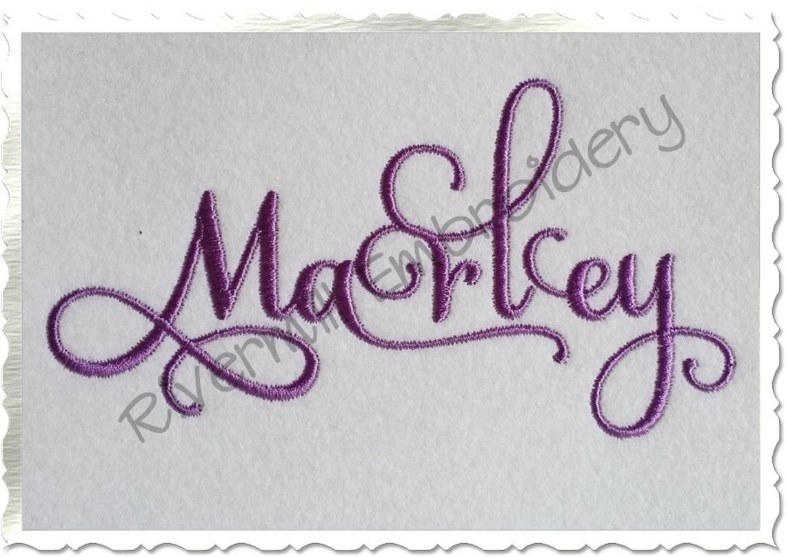 Samantha Script Alternate Set 1 Machine Embroidery Font Monogram ...
