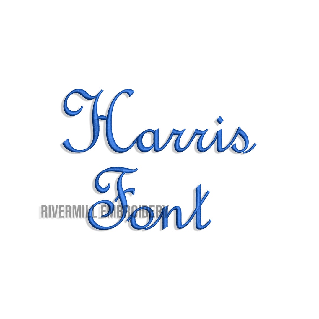 Harris Machine Embroidery Font Monogram Alphabet - 3 Sizes - BX Files ...