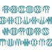 Diamond Octagon 3 Letter Monogram Machine Embroidery Font Alphabet - 3 ...