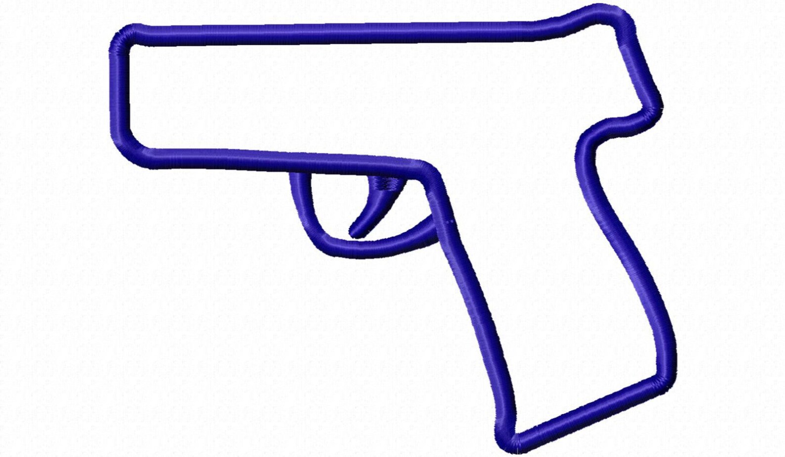 Applique Gun Machine Embroidery Design 4 Sizes | Etsy