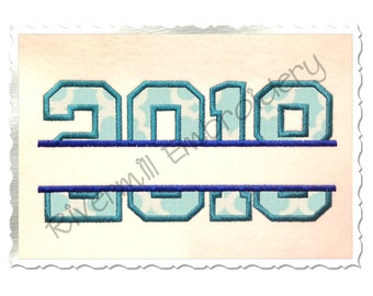 Split Embroidery Design 3 Sizes Instant Download - Etsy