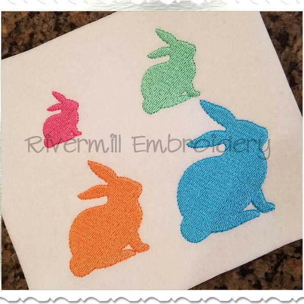 Rabbit Machine Embroidery Design - Etsy