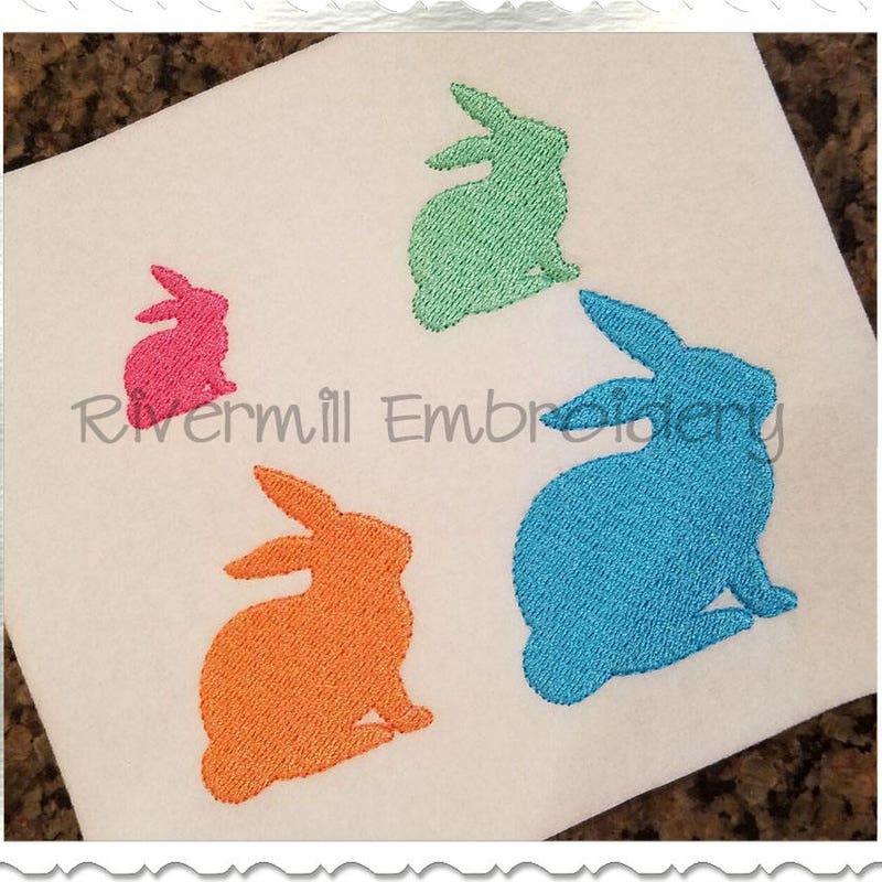 Rabbit Machine Embroidery Design - Etsy