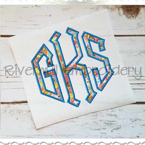 Point Monogram Applique Machine Embroidery Font Alphabet 4 - Etsy