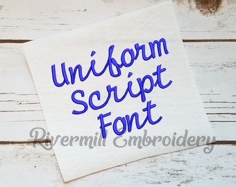 Smooth Script Font Machine Embroidery Design Upper and Lower Case ...