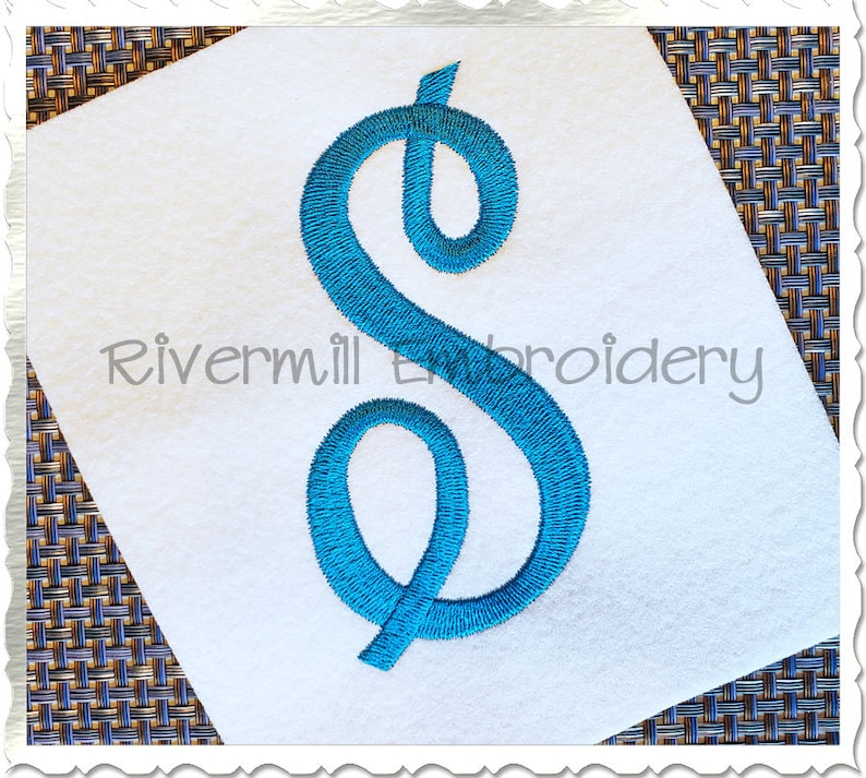 Large Simple Script Machine Embroidery Font Alphabet - 3 Sizes - BX ...