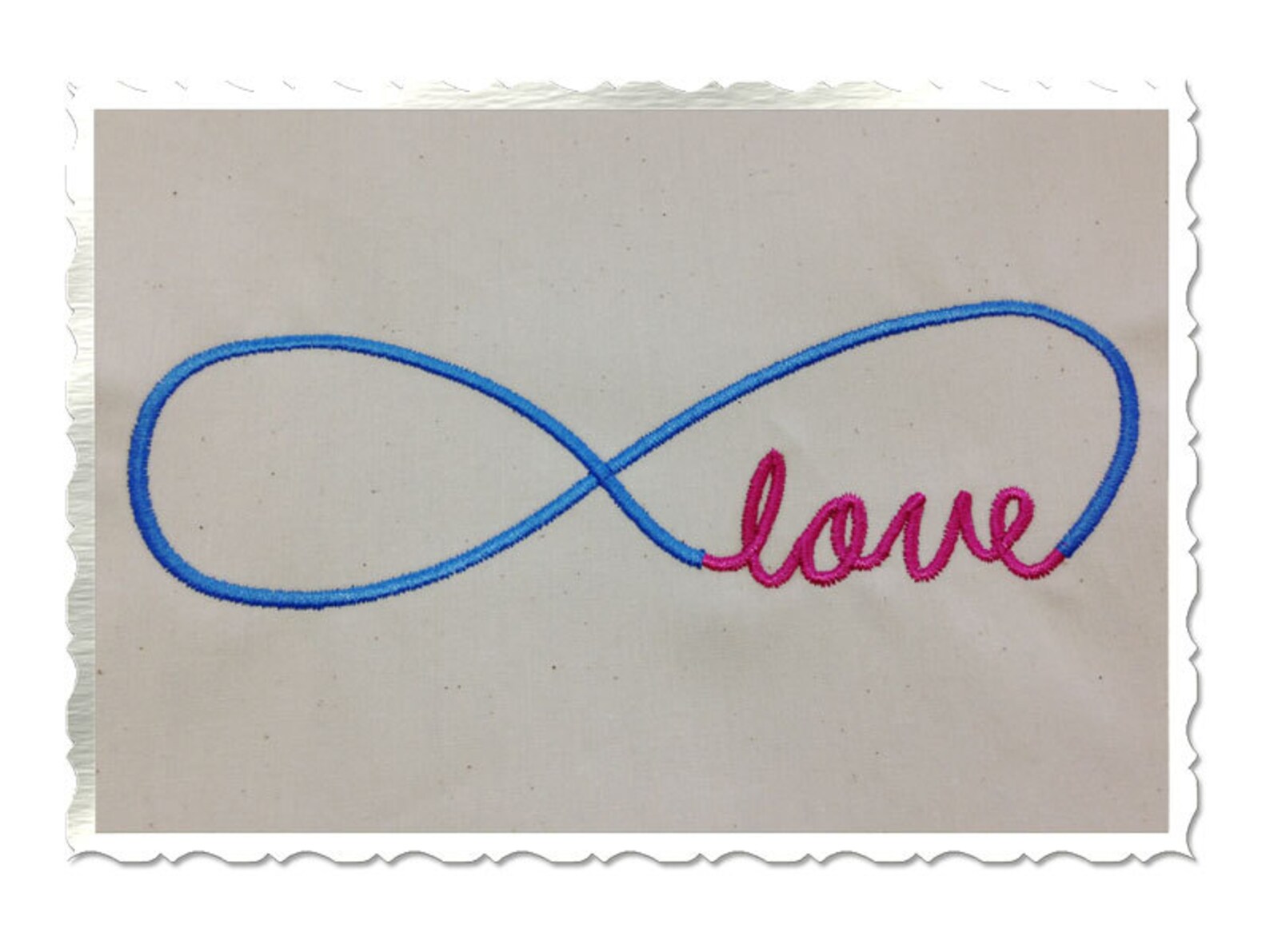 Love Infinity Machine Embroidery Design 6 Sizes - Etsy