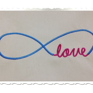 Love Infinity Machine Embroidery Design - 6 Sizes - Etsy