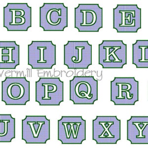 Embossed Machine Embroidery Monogram Alphabet (#2) - 3" Size - BX Files ...