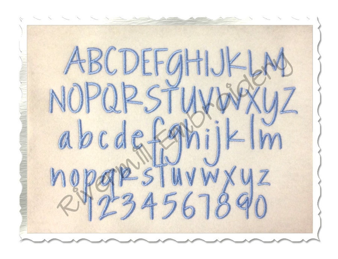 Rockford Machine Embroidery Font Monogram Alphabet - 3 Sizes - BX Files ...