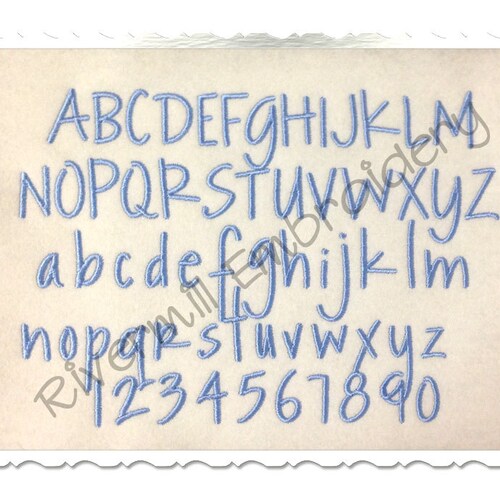 Small Uniform Script Machine Embroidery Font Alphabet 3 - Etsy