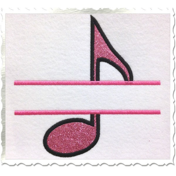 Music Notes Applique - Etsy