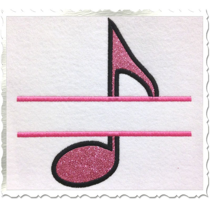 Music Notes Applique - Etsy