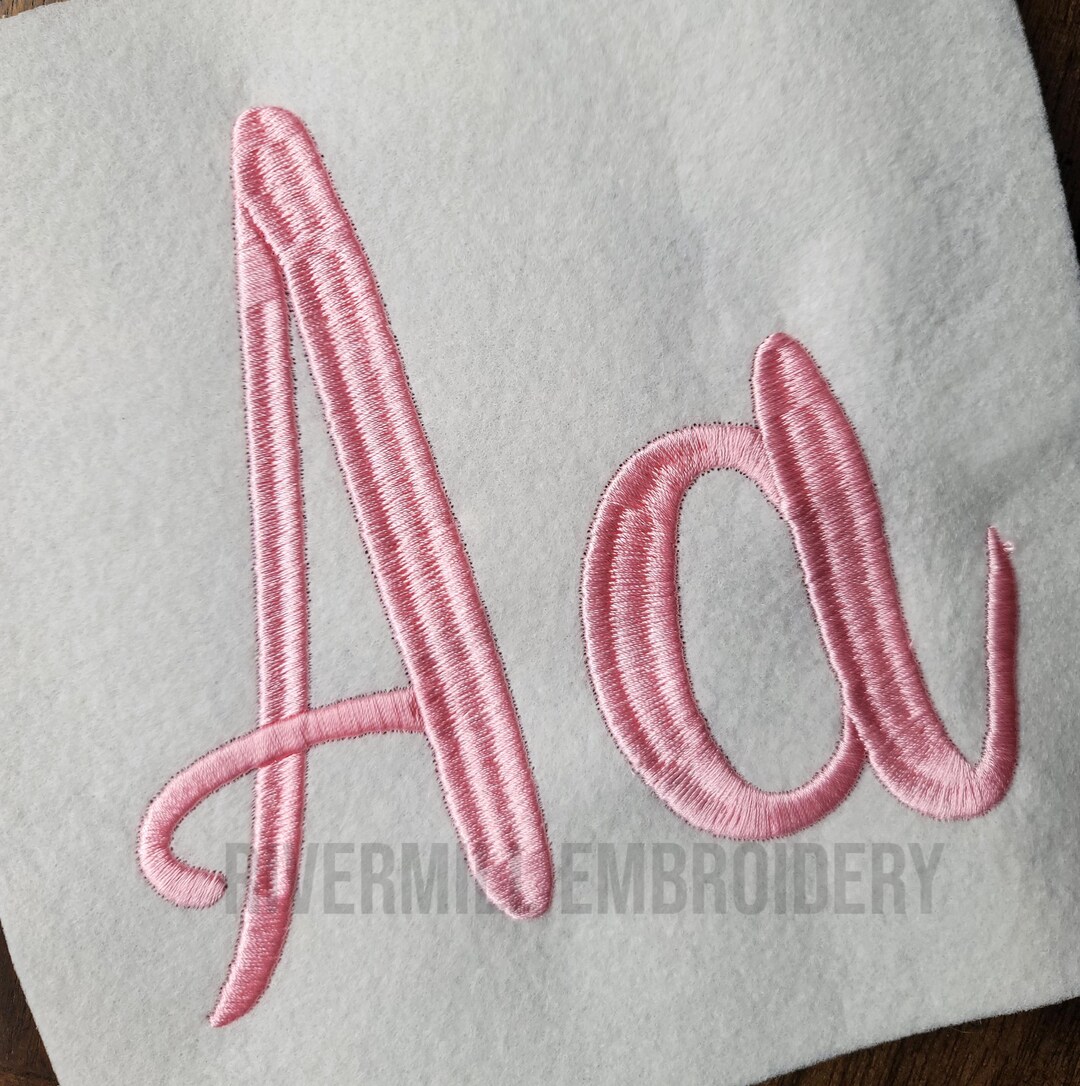 X-large Kristen Machine Embroidery Font Monogram Alphabet - 3 Sizes ...
