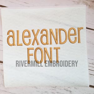 Alexander Machine Embroidery Font Monogram Alphabet - 3 Sizes - BX ...
