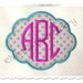 Applique Name or Monogram Frame (#4) Machine Embroidery Design - 4 ...