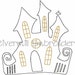 Colorwork Spooky Halloween House Machine Embroidery Design - Etsy