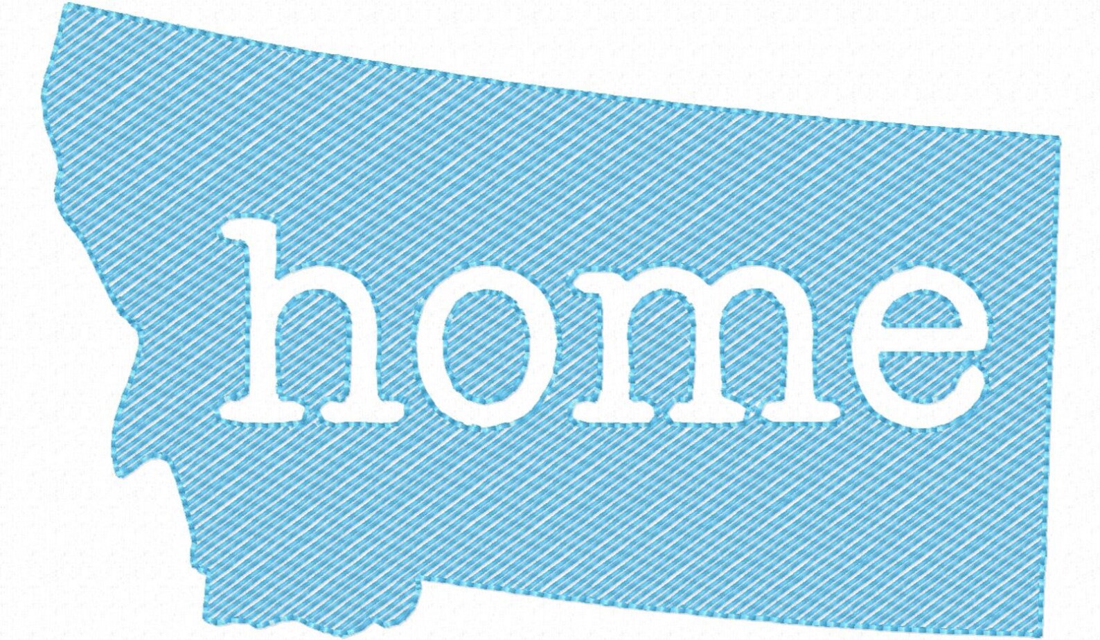 Vintage Sketch Style Montana Home Machine Embroidery Design - Etsy