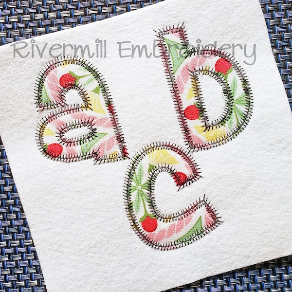 Applique Font - Etsy