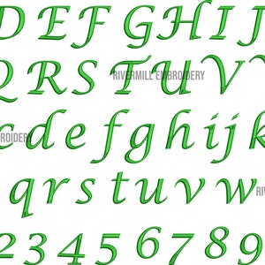 Lucinda Machine Embroidery Font Monogram Alphabet - 3 Sizes - BX Files ...