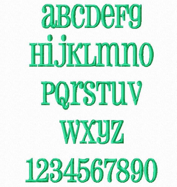 Emily Machine Embroidery Font Monogram Alphabet - 3 Sizes - BX Files ...