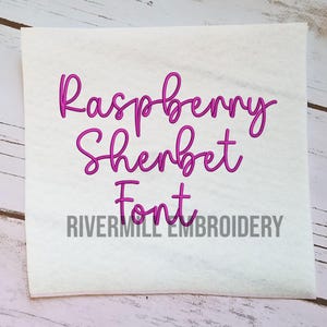 Raspberry Sherbet Machine Embroidery Font Monogram Alphabet - 3 Sizes ...