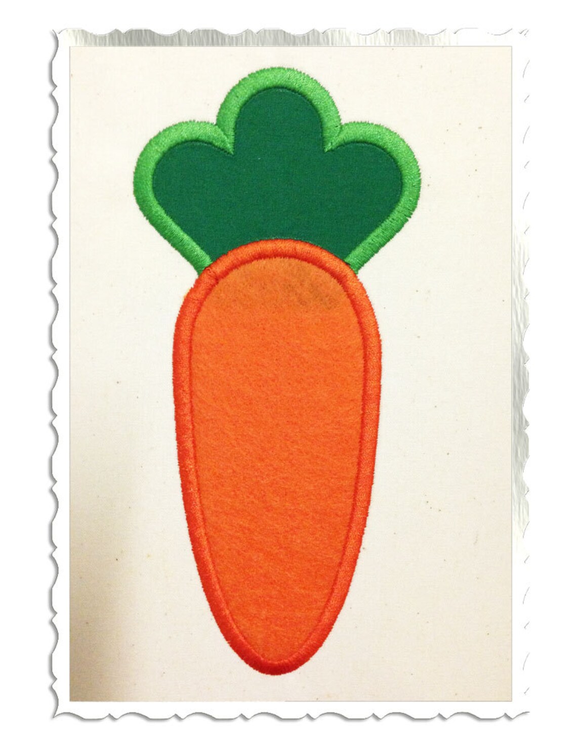 Applique Carrot Machine Embroidery Design 5 Sizes - Etsy