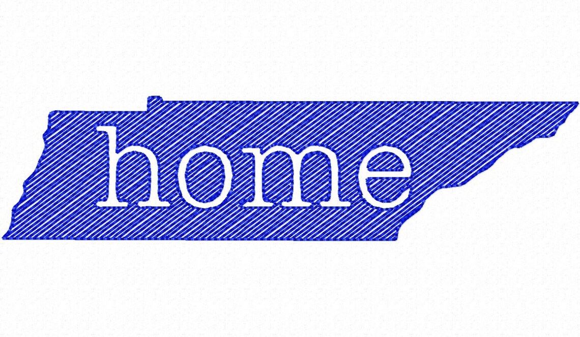 Vintage Style Tennessee Home Machine Embroidery Design - Etsy
