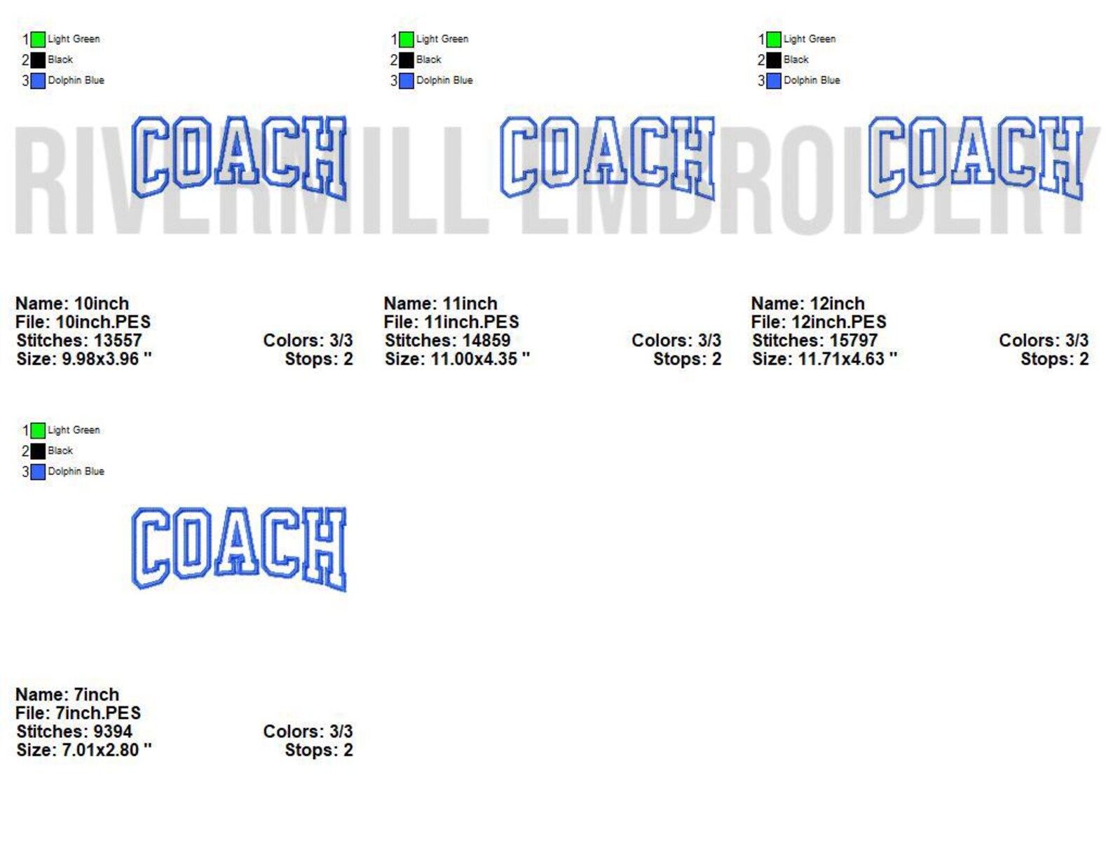 Arched Applique COACH Machine Embroidery Design Instant Download ...