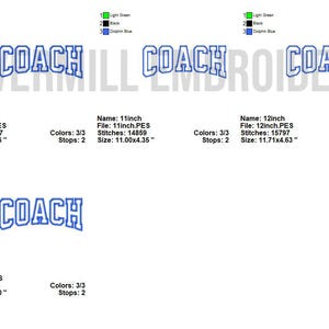 Arched Applique COACH Machine Embroidery Design Instant Download ...