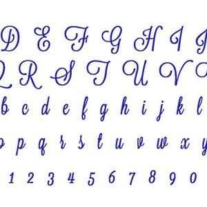 Large Anna Script Machine Embroidery Font Monogram Alphabet - 3 Sizes ...