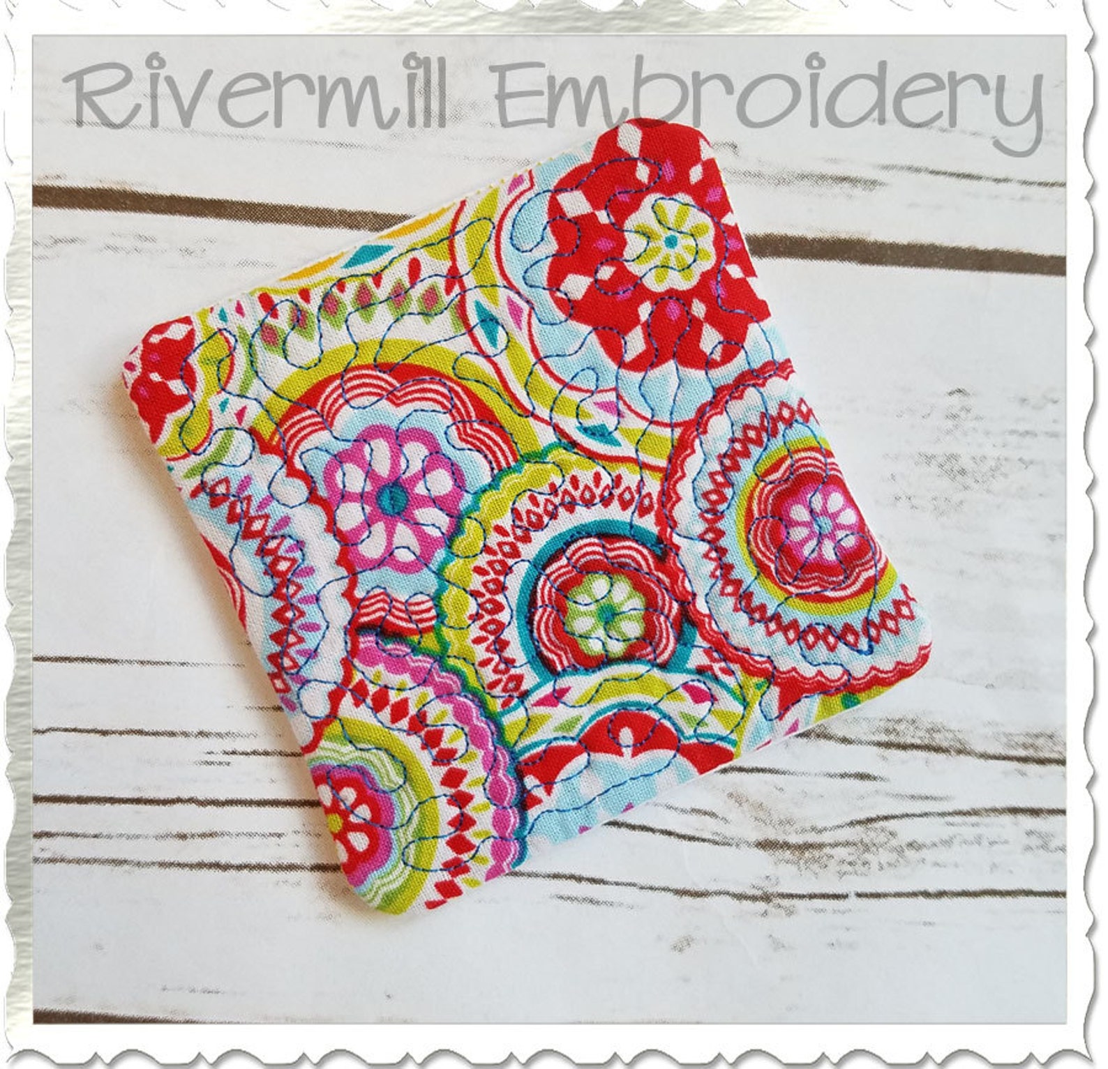 In the Hoop Quilted Coaster Machine Embroidery Design - Etsy