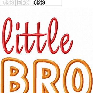 Little Bro Applique Machine Embroidery Design - 4 Sizes - Instant ...