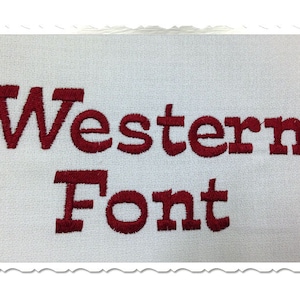 Western Machine Embroidery Font Monogram Alphabet - 3 Sizes - BX Files ...