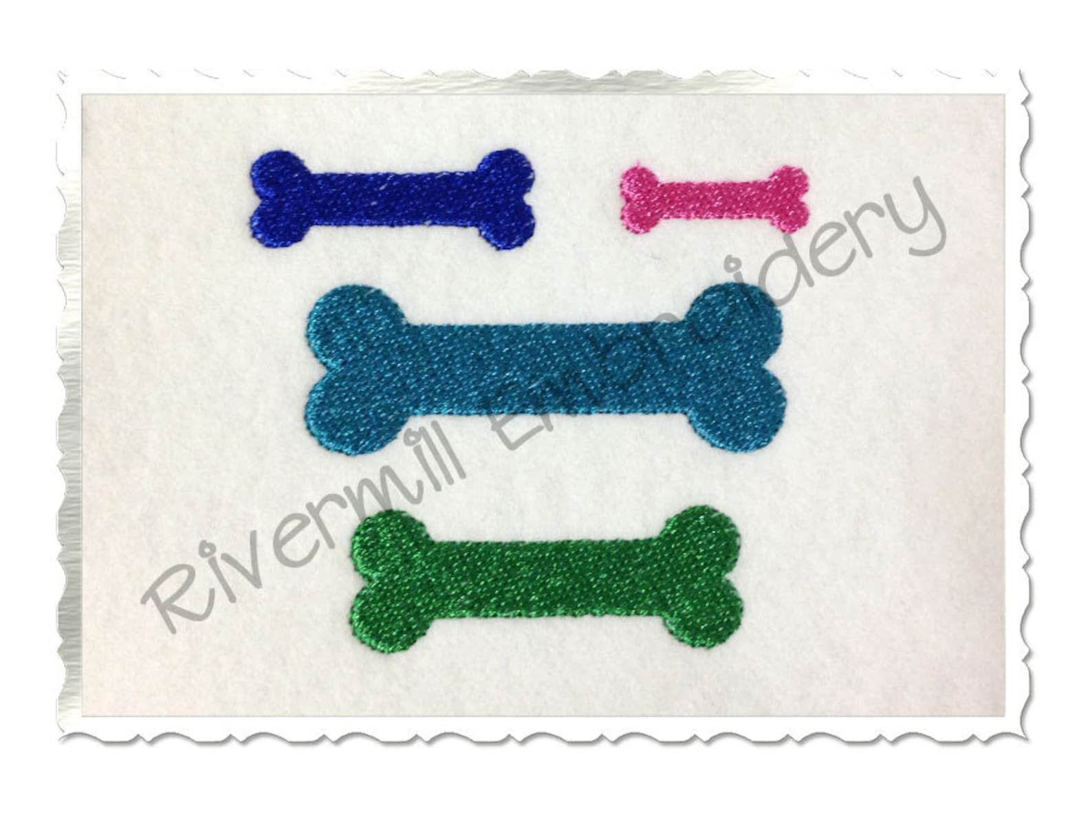 Mini Dog Bone Machine Embroidery Design - 4 Sizes - Etsy