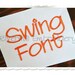 Swing Machine Embroidery Font Alphabet 1 1/2 Inch Size ONLY - Etsy