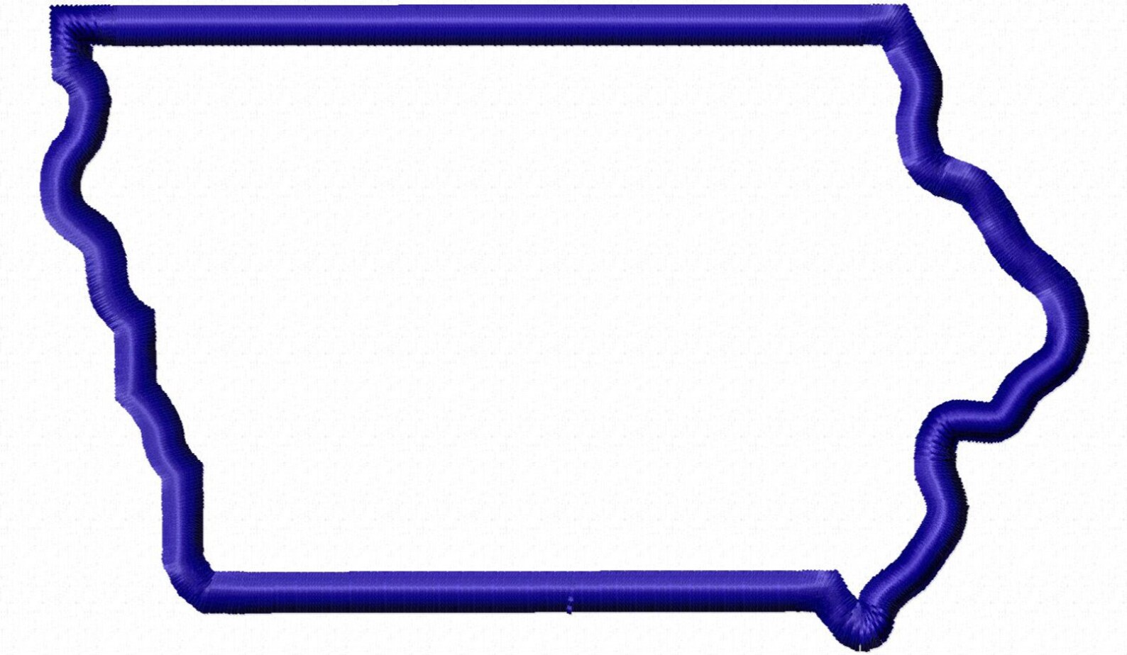 State of Iowa Applique Machine Embroidery Design 4 Sizes | Etsy