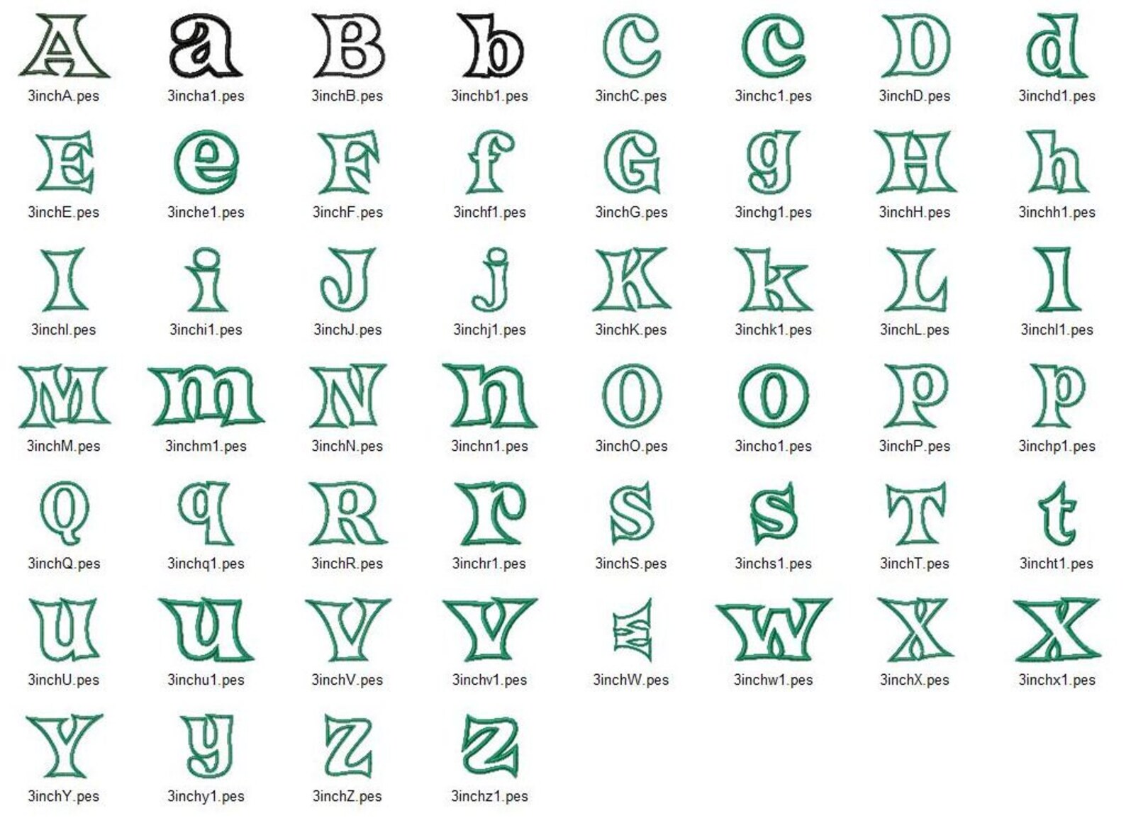 Crazy Applique Machine Embroidery Font Monogram Alphabet 5 - Etsy