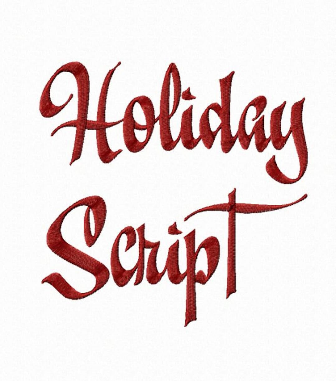 Holiday Script Machine Embroidery Font Monogram Alphabet 3 Sizes - Etsy