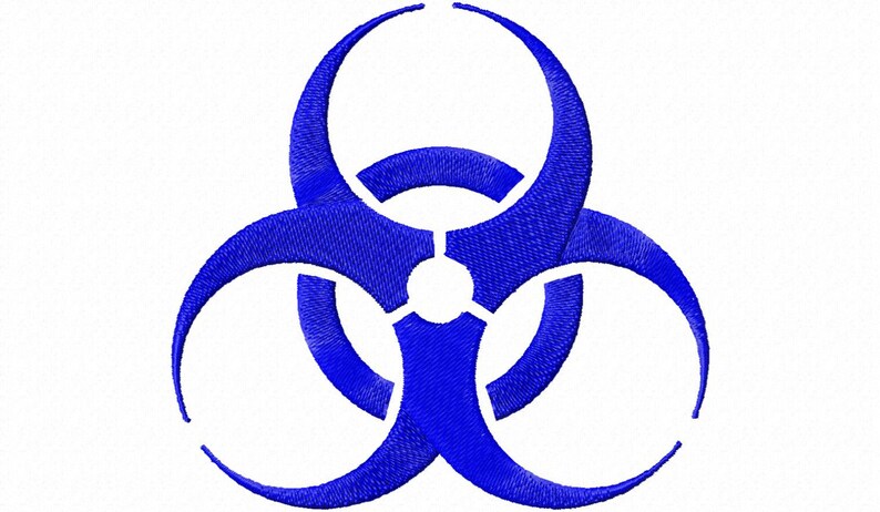 Biohazard Symbol Machine Embroidery Design 3 Sizes - Etsy