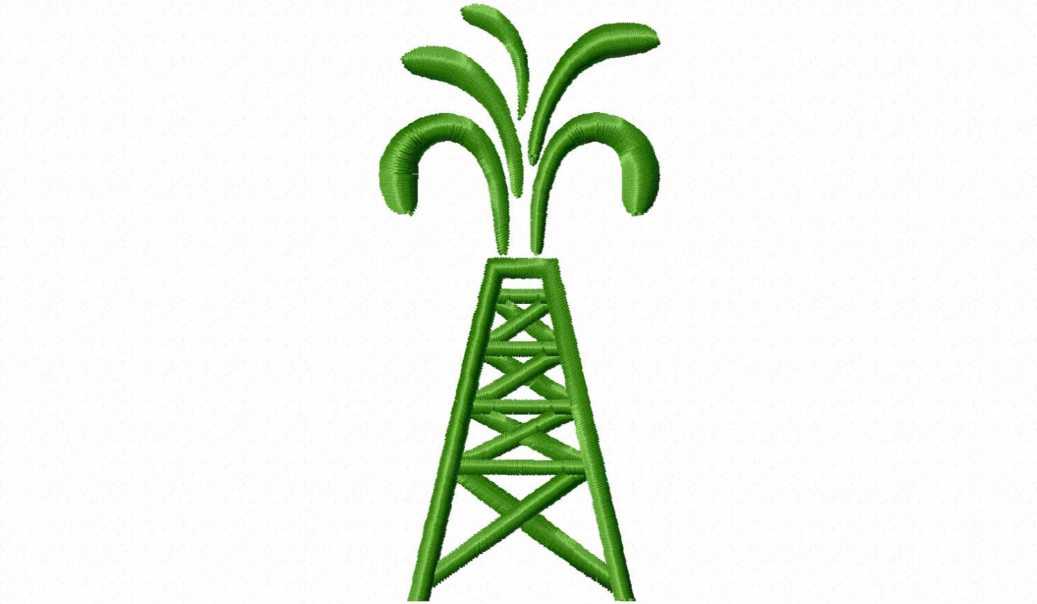 Oil Rig Machine Embroidery Design - 3 Sizes - Etsy