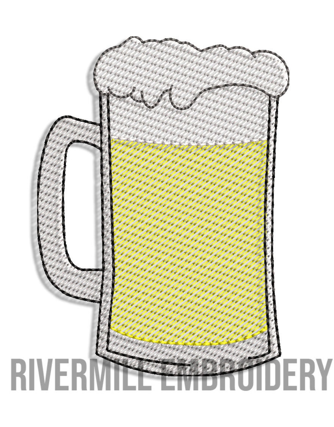 Mini Sketch Beer Stein Machine Embroidery Design - Etsy