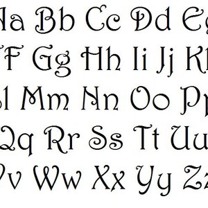 Harrington Machine Embroidery Font Monogram Alphabet - 3 Sizes - BX ...