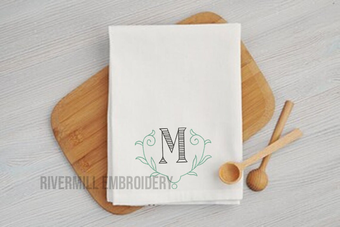 Aston Monogram Machine Embroidery Font Alphabet - Etsy