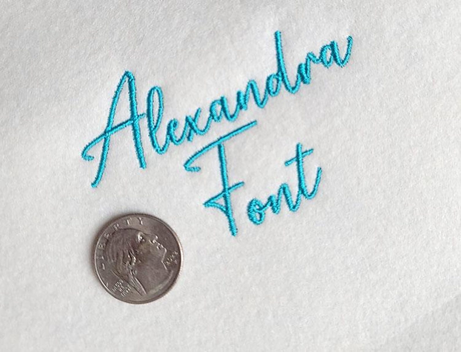 Alexandra Script Machine Embroidery Font Monogram Alphabet - 3 Sizes ...