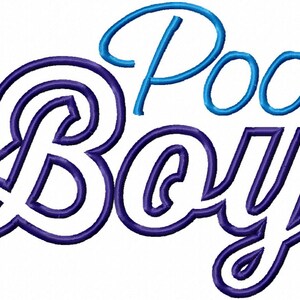 Pool Boy Applique Machine Embroidery Design - 4 Sizes - Instant ...