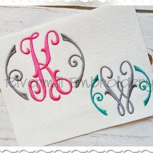 Arabesque Monogram Machine Embroidery Font Alphabet - 3 Sizes - BX ...