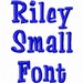 Small Mini Riley Machine Embroidery Font Monogram Alphabet 1/2 & 3/4 ...